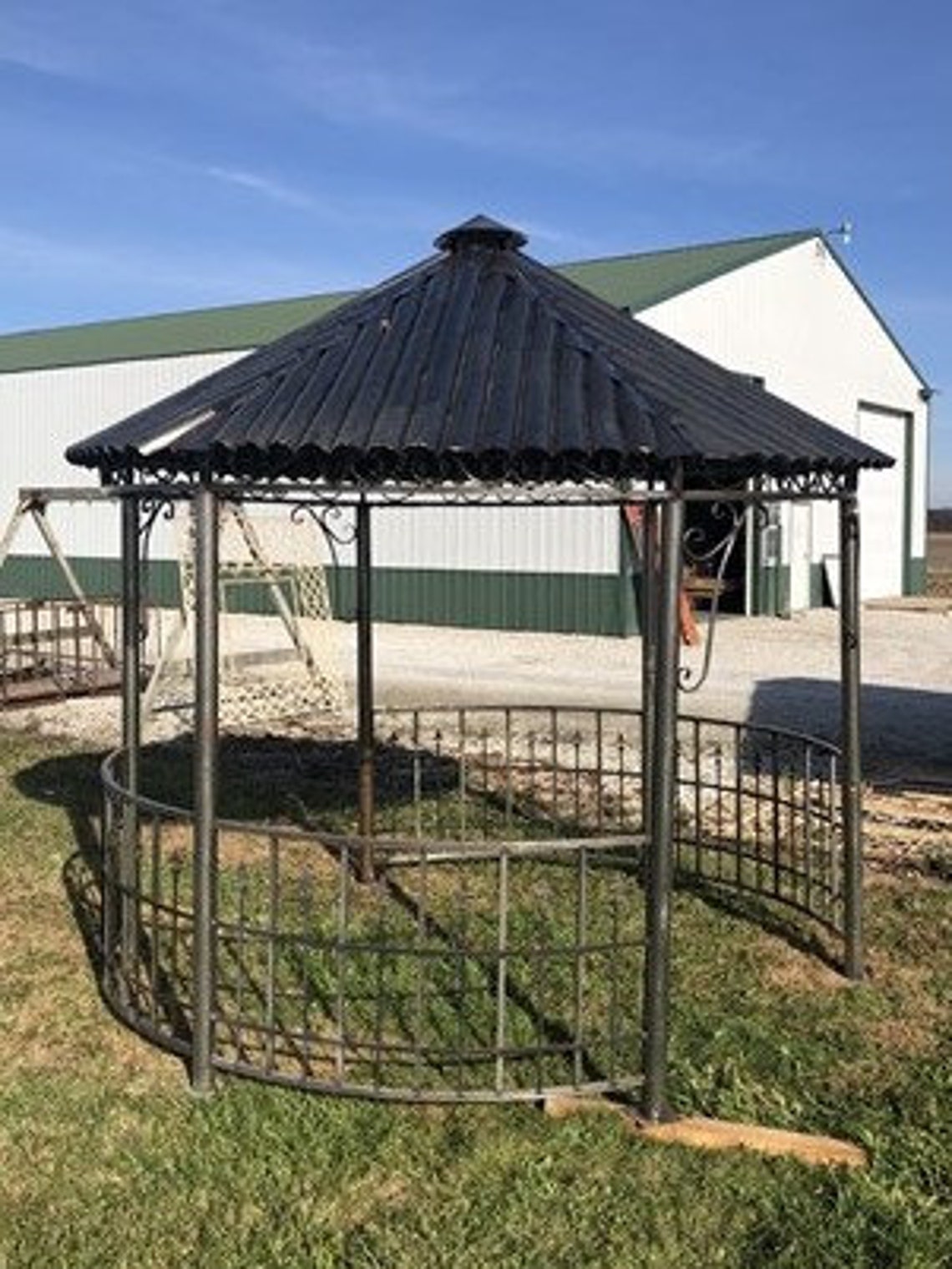 Metal Roof Gazebo Backyard Gazebo Metal Pergola Outdoor - Etsy