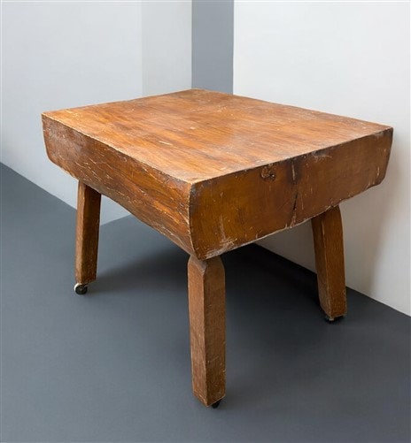 Vintage Butcher Block Table Countertop, Butcher Block Island, Kitchen ...