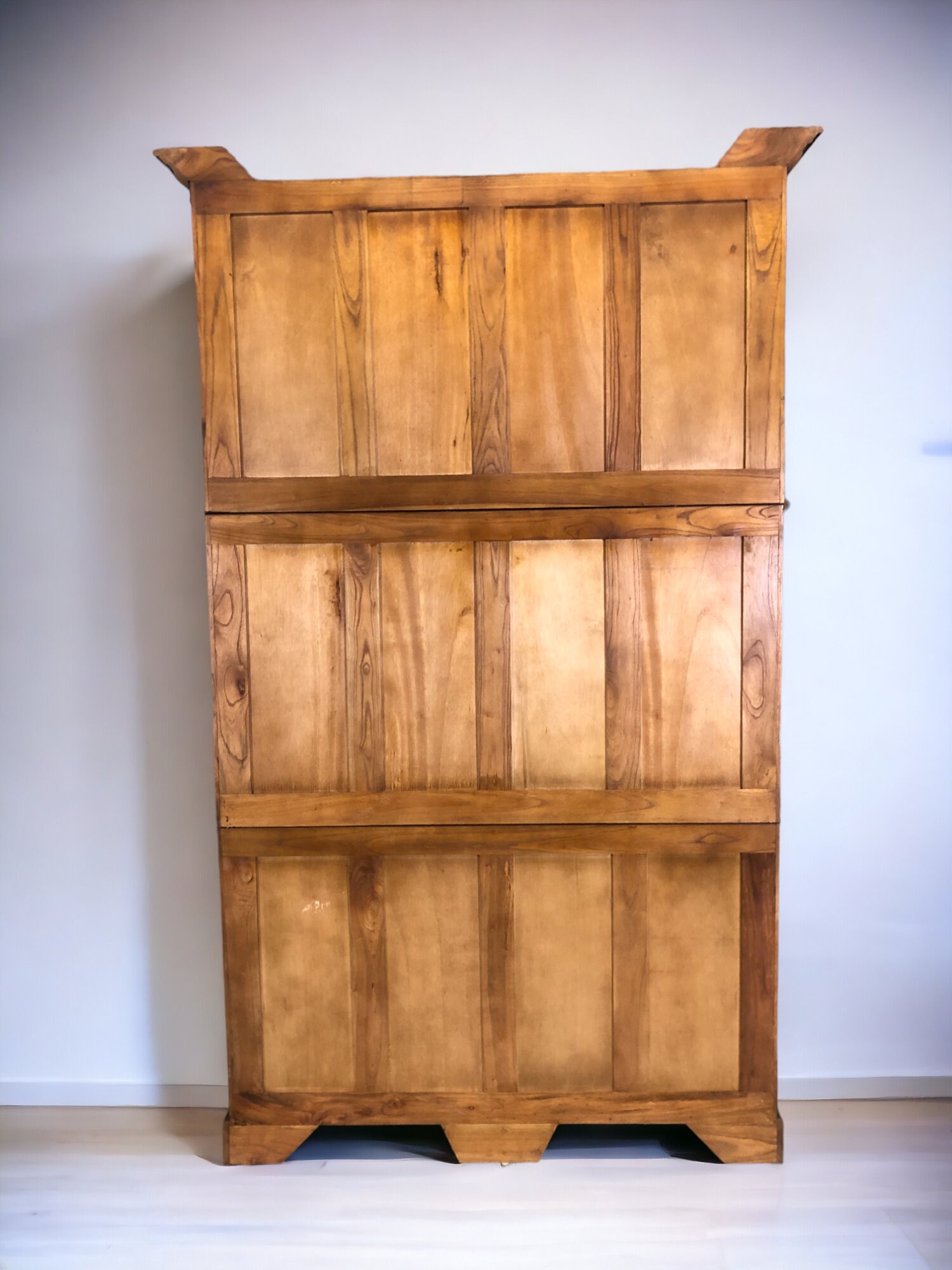 4'10" Triple Stack Cabinet, Walnut Kitchen Cabinet, Bookcase, Kitchen ...
