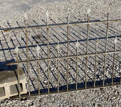 Wrought Iron Fence Panel, Architectural Salvage Grate, Garden Art ...