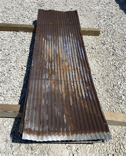 32 Sheets Barn Tin, Corrugated Metal Reclaimed Salvage, 7' Long 448 Sq ...