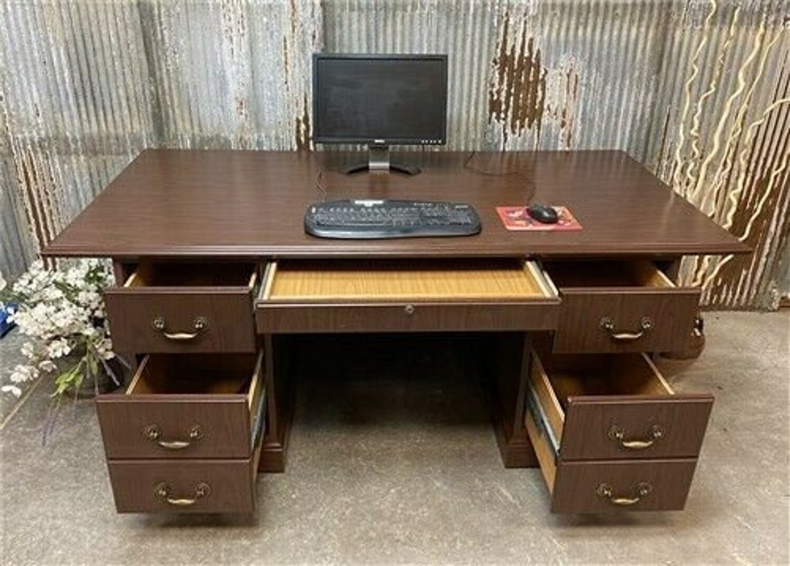 Executive Office Desk Library Desk Law Office Desk Home - Etsy