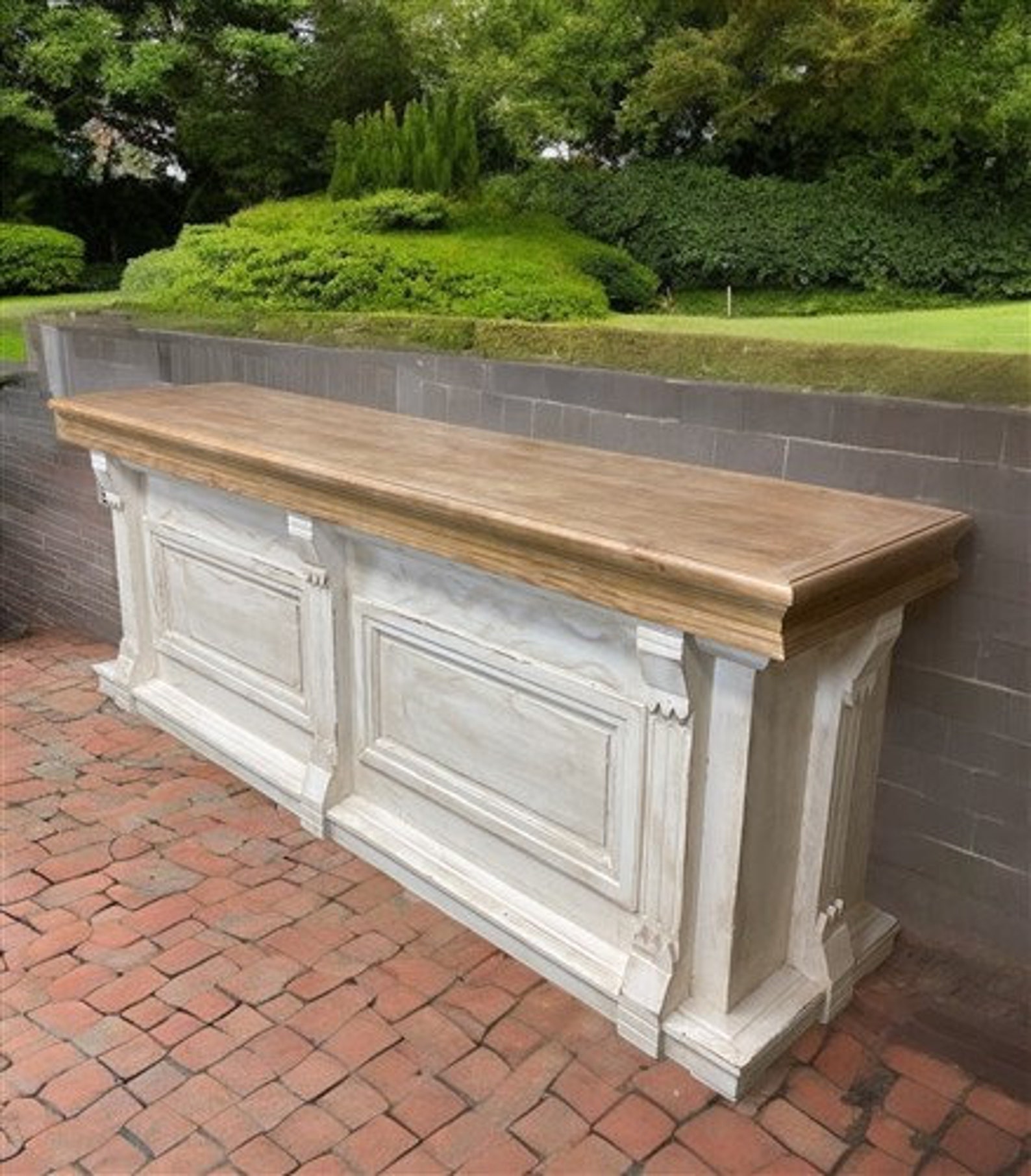 8' Store Counter, Kitchen Island, Display Table, Tavern Front Bar ...