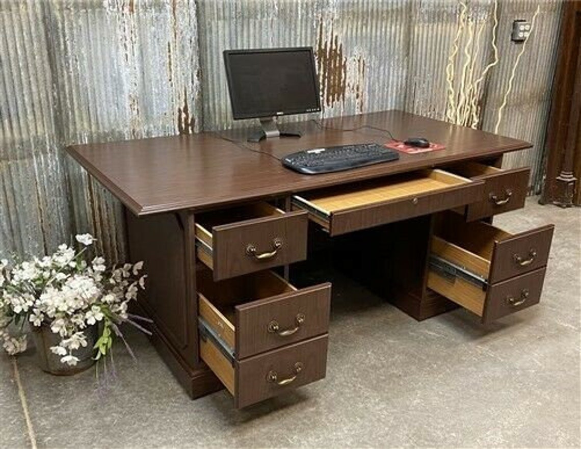 Executive Office Desk Library Desk Law Office Desk Home - Etsy