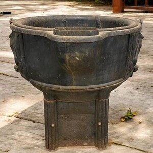 Kenwood Cast Iron Cauldron and Base, Rendering Cauldron, Scalding Pot ...