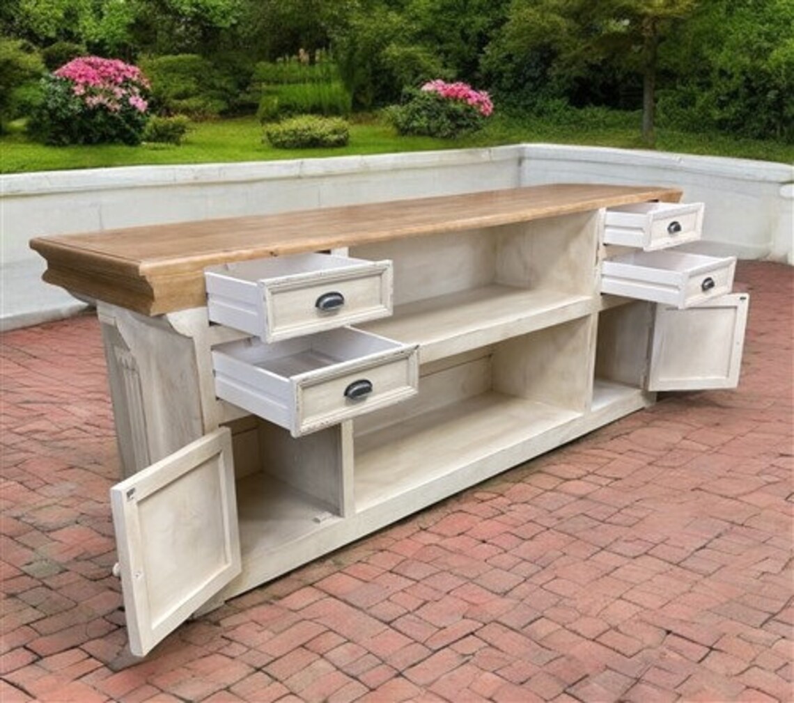 8' Store Counter, Kitchen Island, Display Table, Tavern Front Bar ...