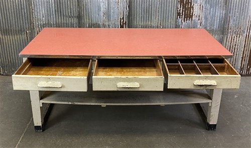 6' Harvest Table, Vintage Wood Farmhouse Table, Rustic Farm Table ...