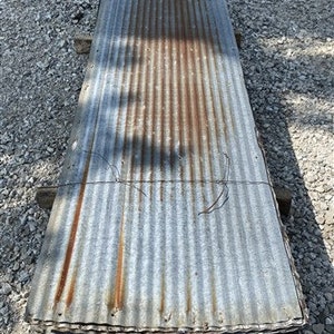61 Sheets Barn Tin, Corrugated Metal Reclaimed Salvage, 9' Long 1098 Sq ...