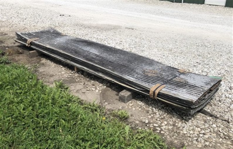22 Sheets Barn Tin, Corrugated Metal, Reclaimed Salvage 10' Long 440 Sq ...