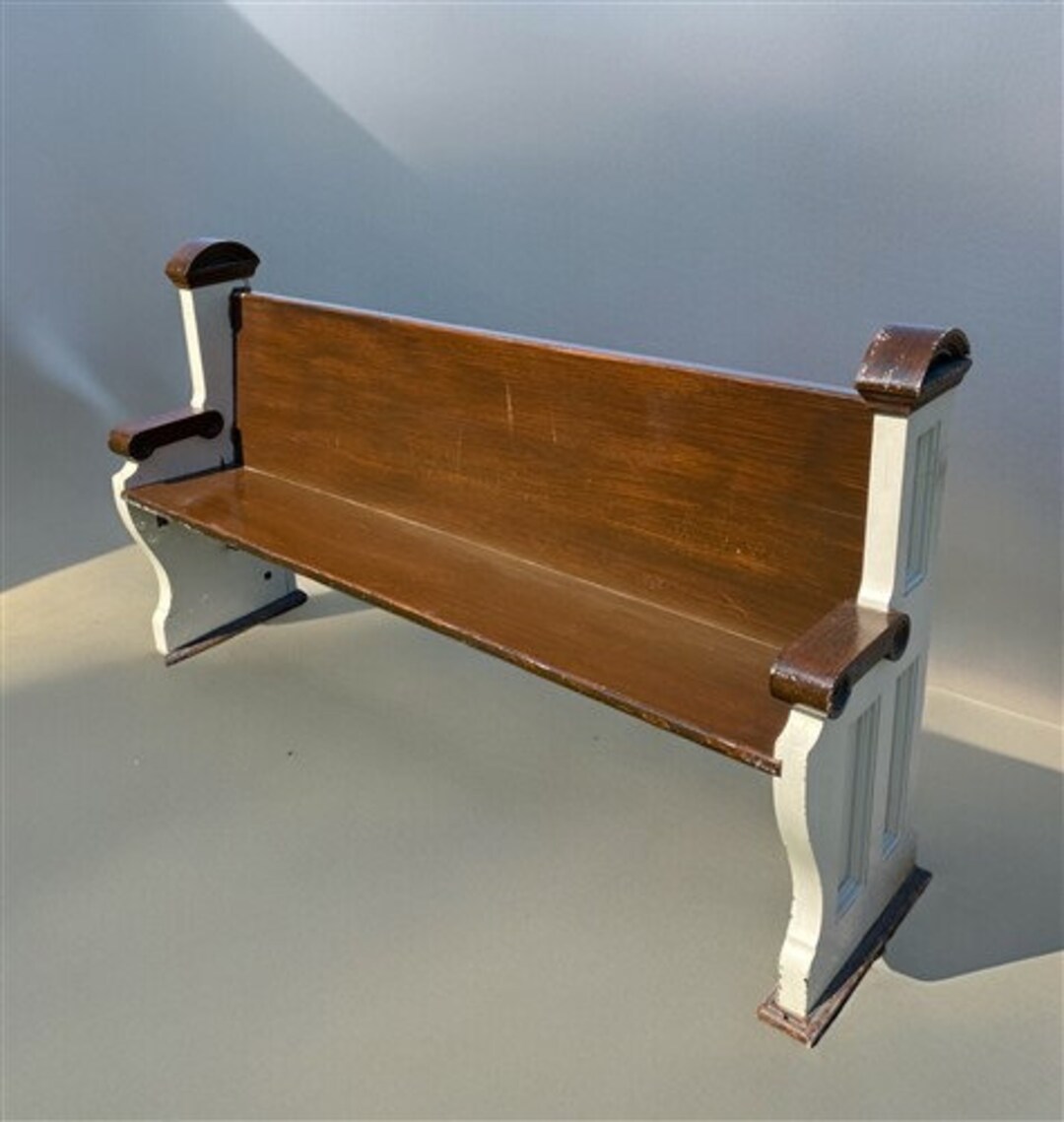 Vintage Wooden Church Pew, Porch Bench, Entry Foyer Bench, Dining ...