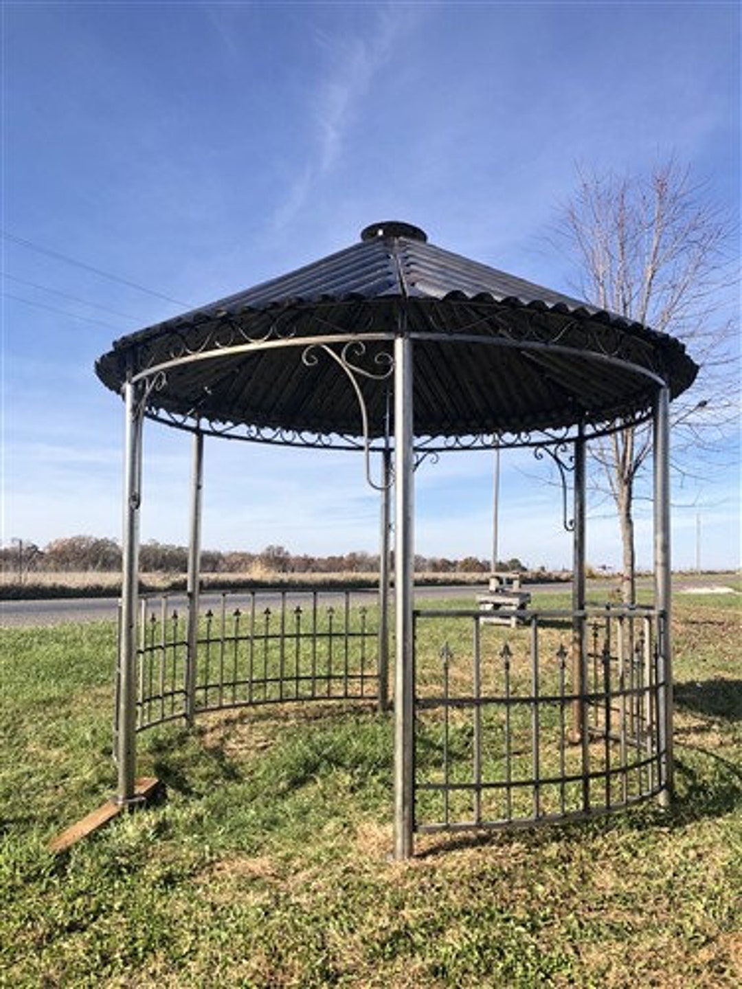Metal Roof Gazebo, Backyard Gazebo, Metal Pergola, Outdoor Patio ...