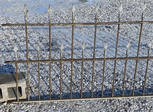 Wrought Iron Fence Panel, Architectural Salvage Grate, Garden Art ...