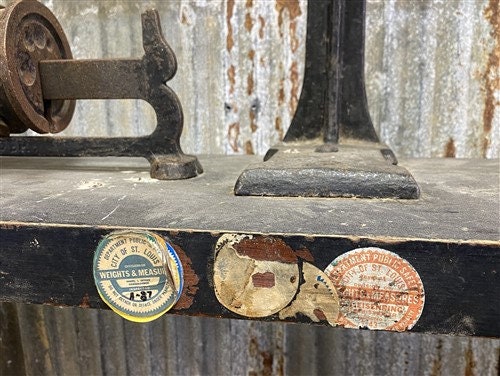 Vintage Howe Platform Scale, Industrial Scale, Early 1900s Cast Iron ...