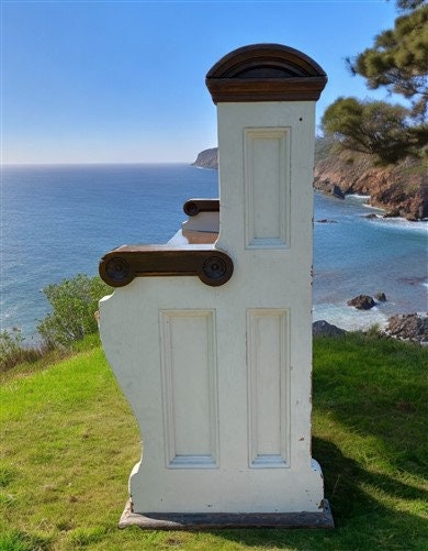 Vintage Wooden Church Pew, Porch Bench, Entry Foyer Bench, Dining ...