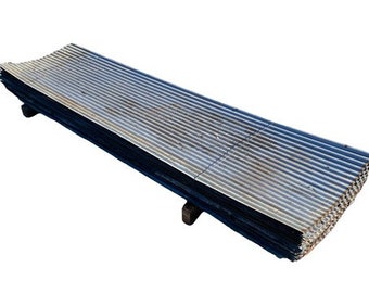 67 Sheets Barn Tin, Corrugated Metal Reclaimed Salvage 6' Long 670 Sq ...
