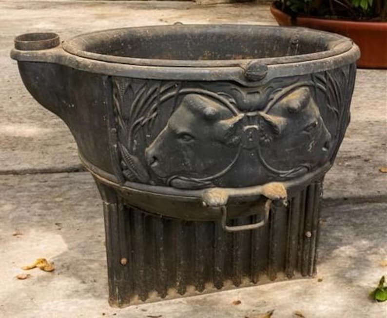 Kenwood Cast Iron Cauldron and Base, Rendering Cauldron, Scalding Pot ...