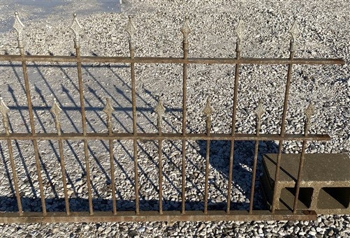 Wrought Iron Fence Panel, Architectural Salvage Grate, Garden Art ...