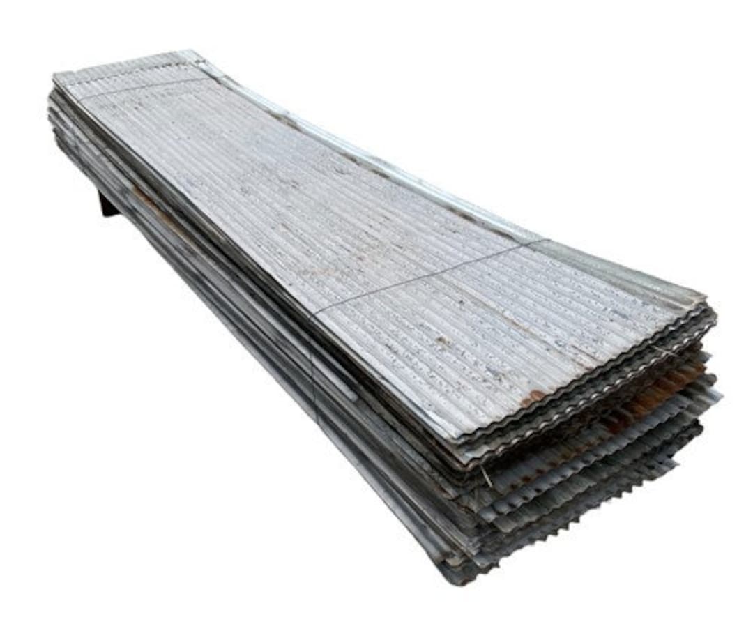 110 Sheets Barn Tin, Corrugated Metal Reclaimed Salvage, 10' Long 2200 ...