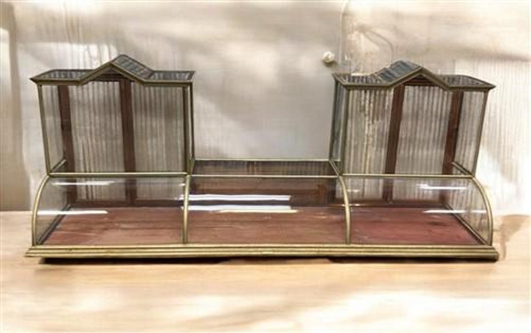 Claes & Lehnbeuter Double Tower Display Case, Vintage Countertop ...