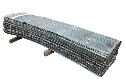 86 Sheets Barn Tin, Corrugated Metal Reclaimed Salvage, 10' Long 1720 ...