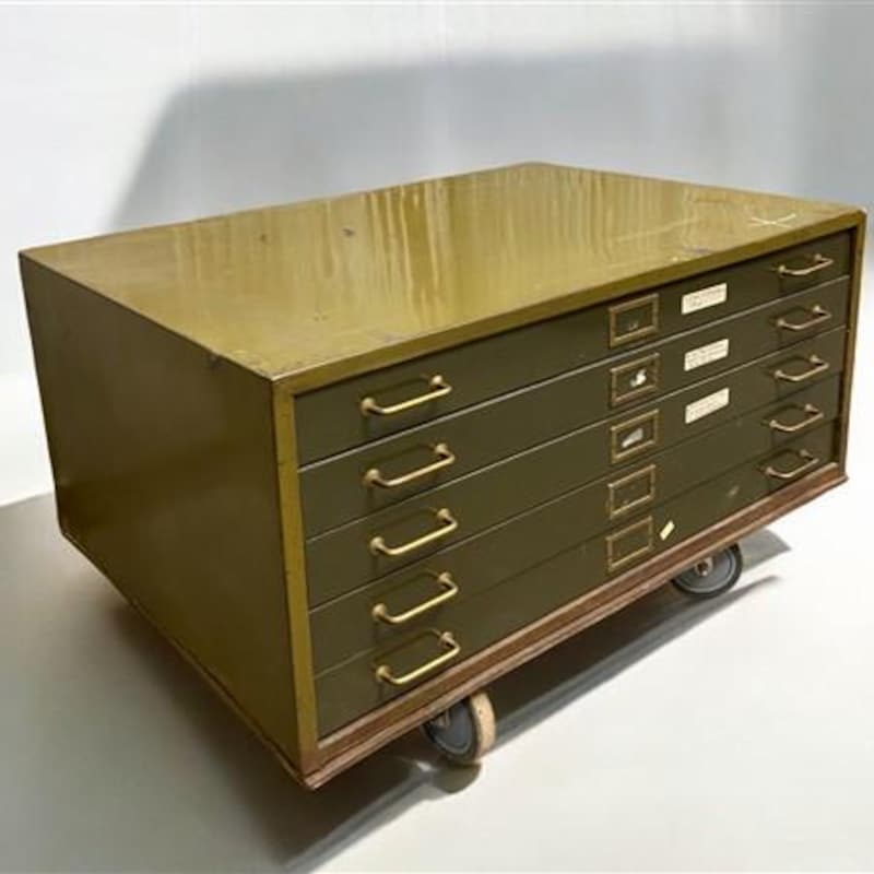 Vintage Map Cabinet - Etsy