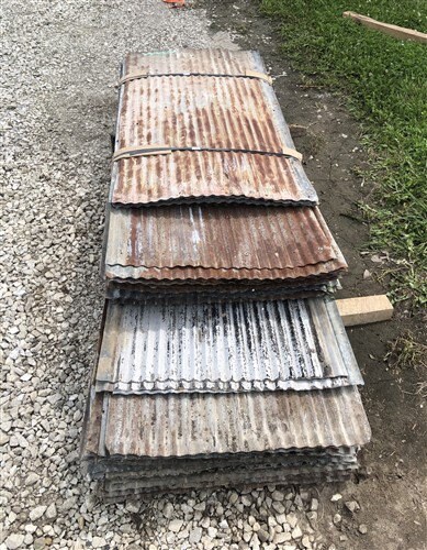 82 Sheets Barn Tin, Corrugated Metal, Reclaimed Salvage 4-7' Long 928 ...