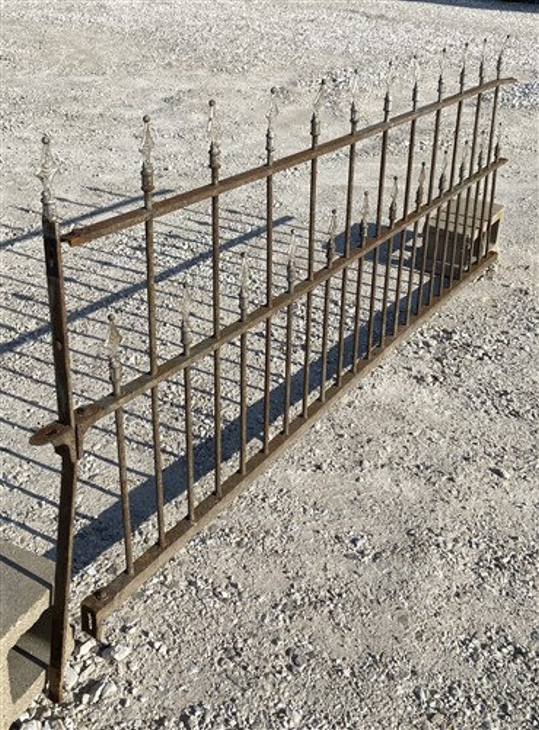 Wrought Iron Fence Panel, Architectural Salvage Grate, Garden Art ...