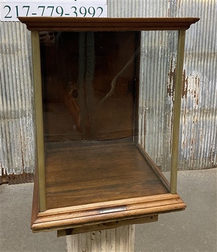 Countertop Showcase, General Store Display, Vintage Wood Framed Glass ...