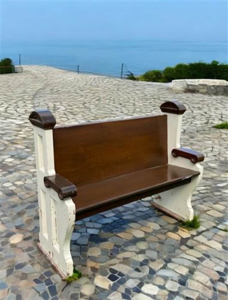 Vintage Wooden Church Pew, 3' 9" Porch Bench, Entry Foyer, Dining ...