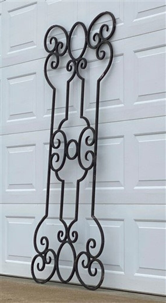 Vintage Wrought Iron Wall Panel