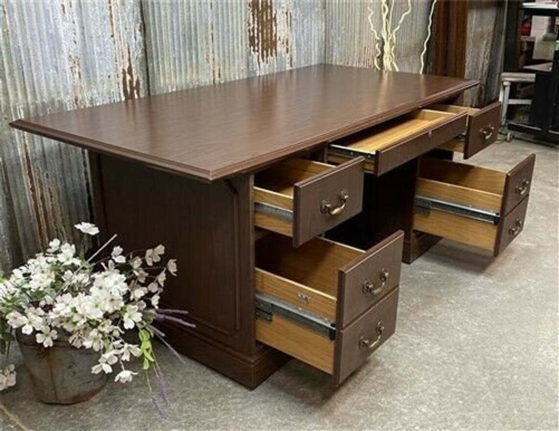 Executive Office Desk Library Desk Law Office Desk Home - Etsy