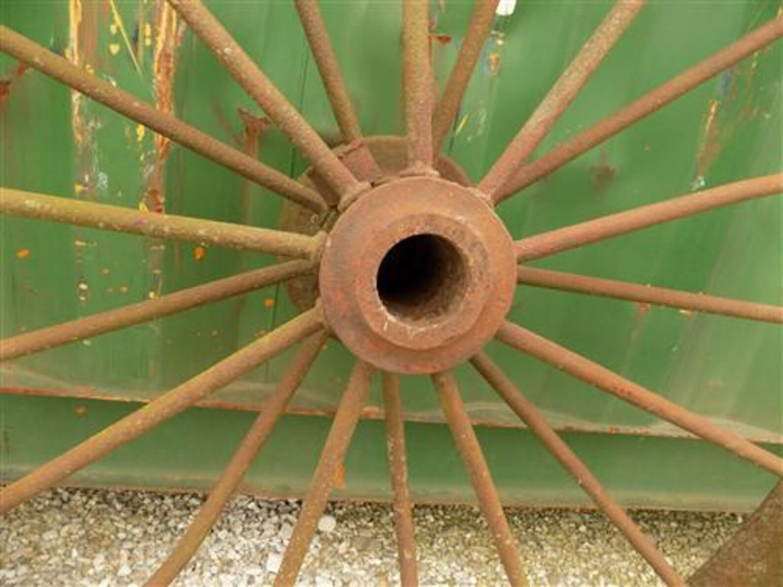 2 Cast Iron Implement Wheels, Wagon Wheel, Tractor Steel Rims ...