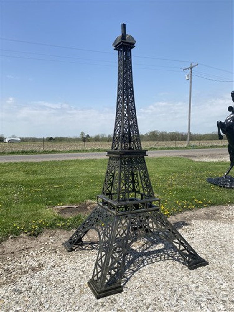 Eiffel Tower, 9' 10", Paris France, Garden Art, Metal Yard Décor, Metal ...