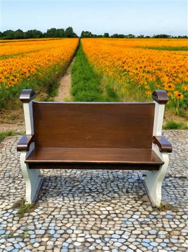Vintage Wooden Church Pew, 3' 9" Porch Bench, Entry Foyer, Dining ...