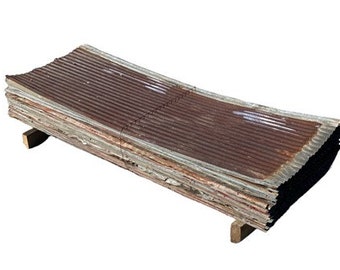 16 Sheets Barn Tin Corrugated Metal Reclaimed Salvage - Etsy