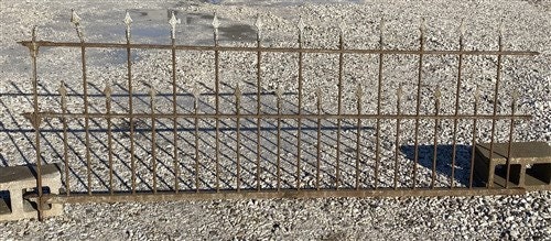 Wrought Iron Fence Panel, Architectural Salvage Grate, Garden Art ...