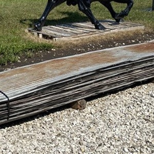 64 Sheets Barn Tin, Corrugated Metal Reclaimed Salvage, 12' Long 1536 ...