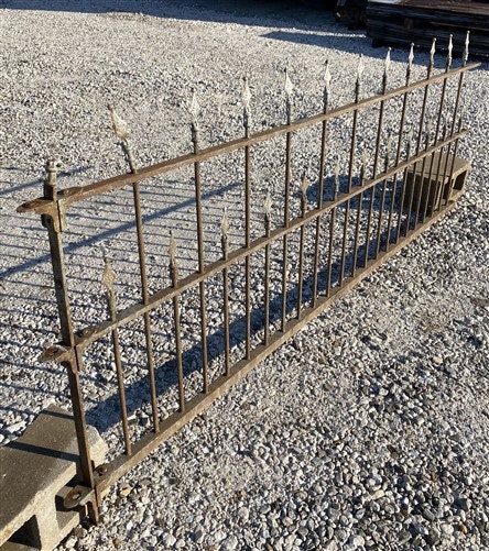 Wrought Iron Fence Panel, Architectural Salvage Grate, Garden Art ...