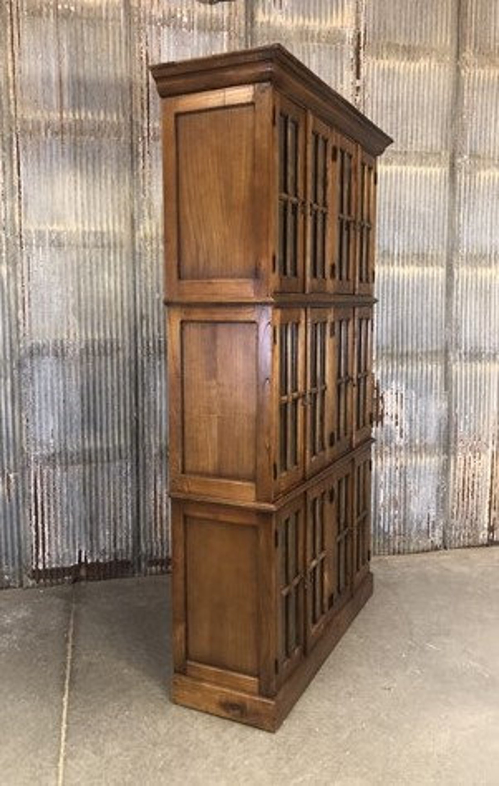4'10 Triple Stack Cabinet Walnut Kitchen Cabinet - Etsy