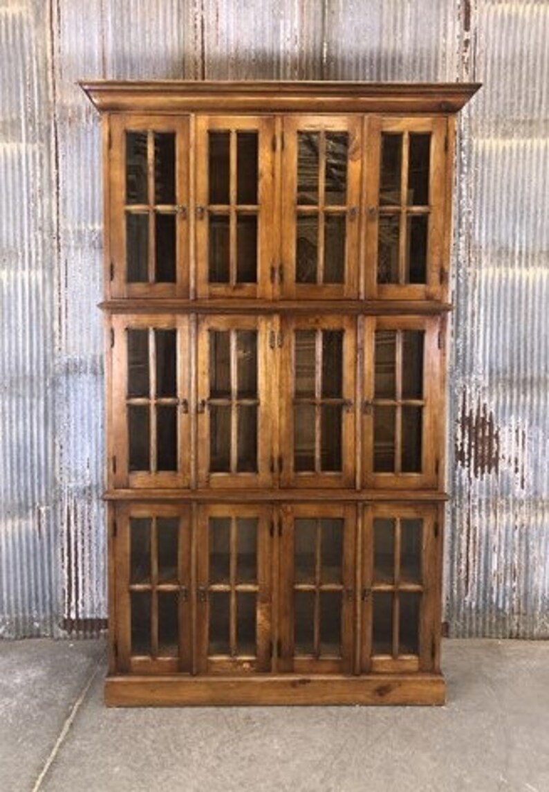 4'10 Triple Stack Cabinet Walnut Kitchen Cabinet - Etsy