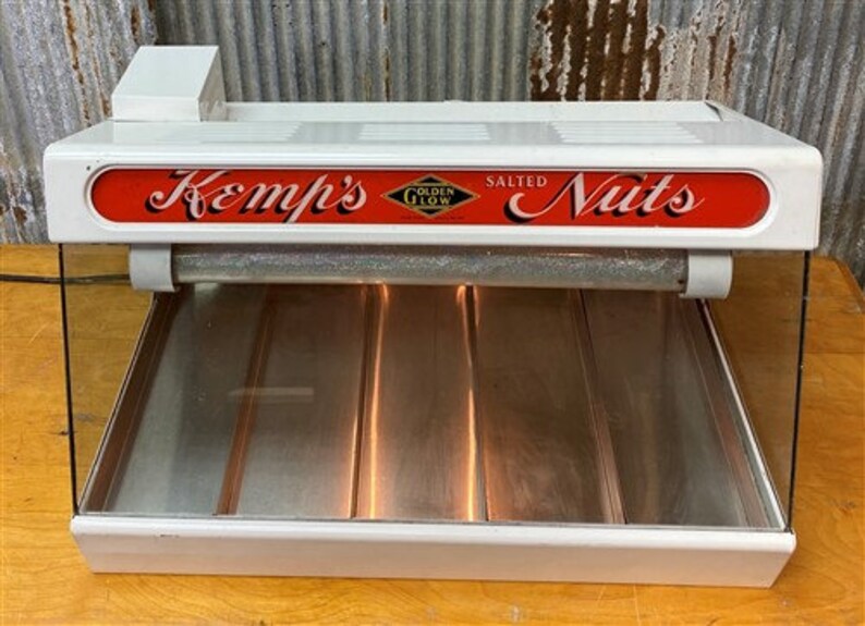 Vintage Kemp Nuts Lighted Sign Countertop Warmer, Nut Dispenser ...
