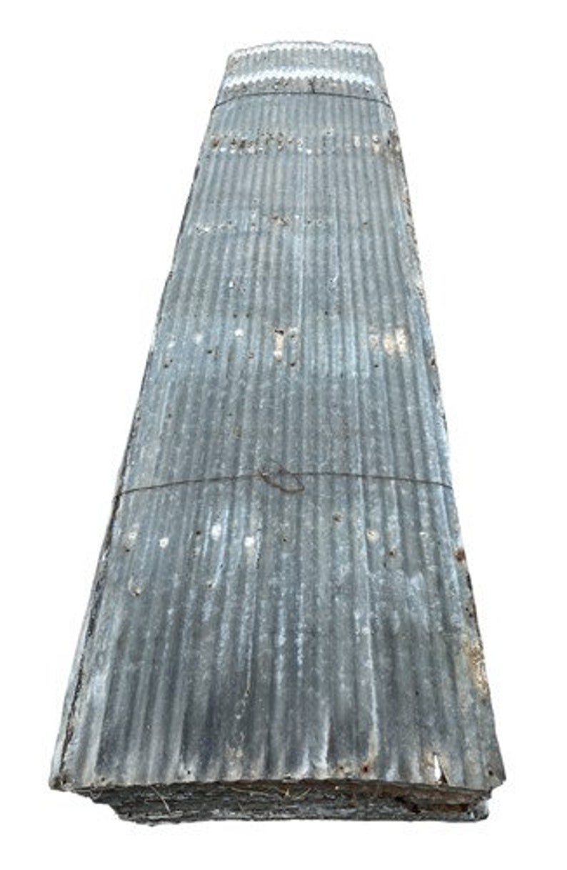 86 Sheets Barn Tin, Corrugated Metal Reclaimed Salvage, 10' Long 1720 ...