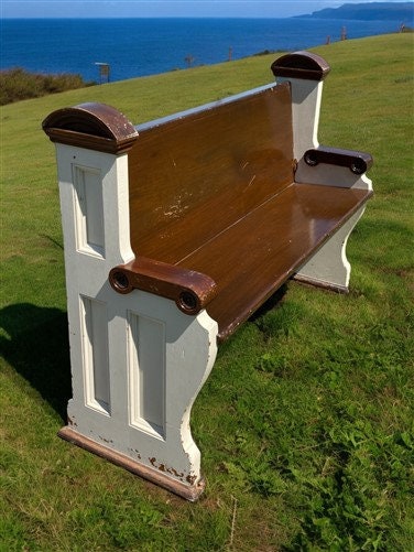 Vintage Wooden Church Pew, Porch Bench, Entry Foyer Bench, Dining ...