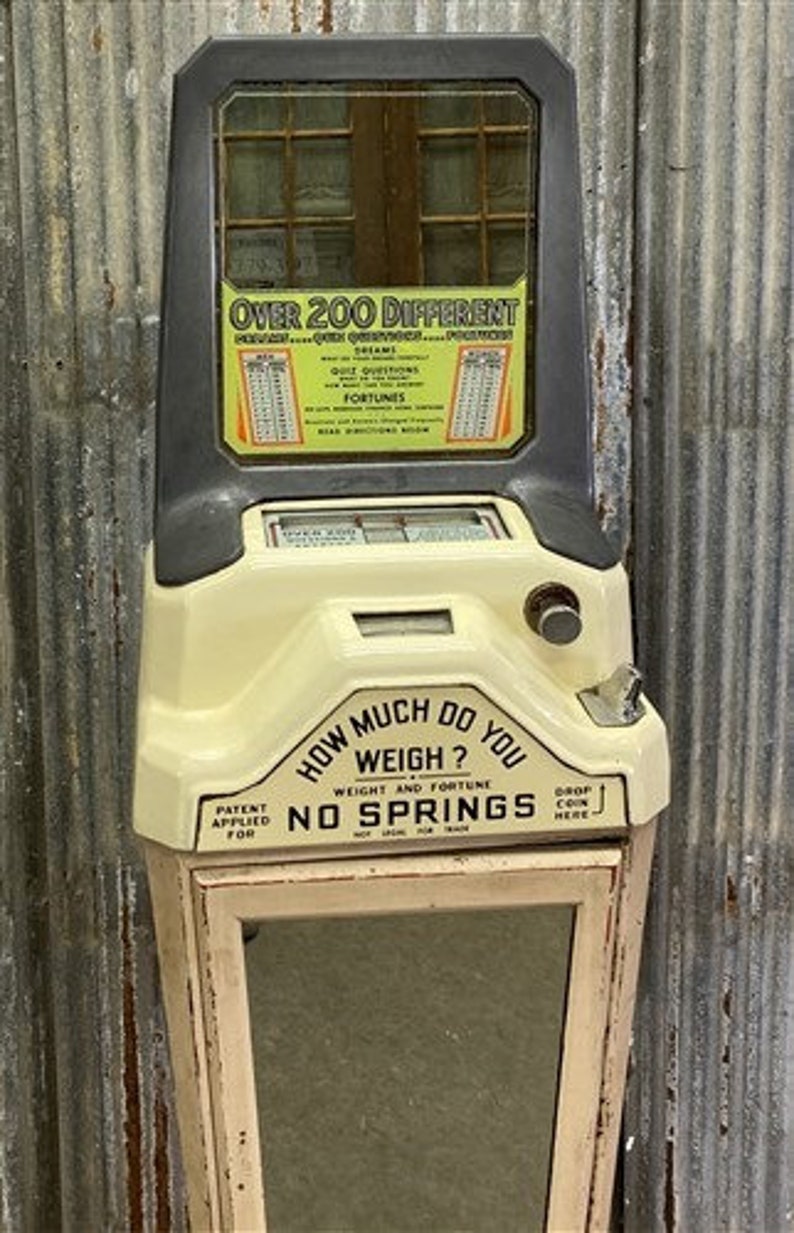 Watling Scale, Coin Scale Chicago, IL, Porcelain Vintage Arcade Penny ...