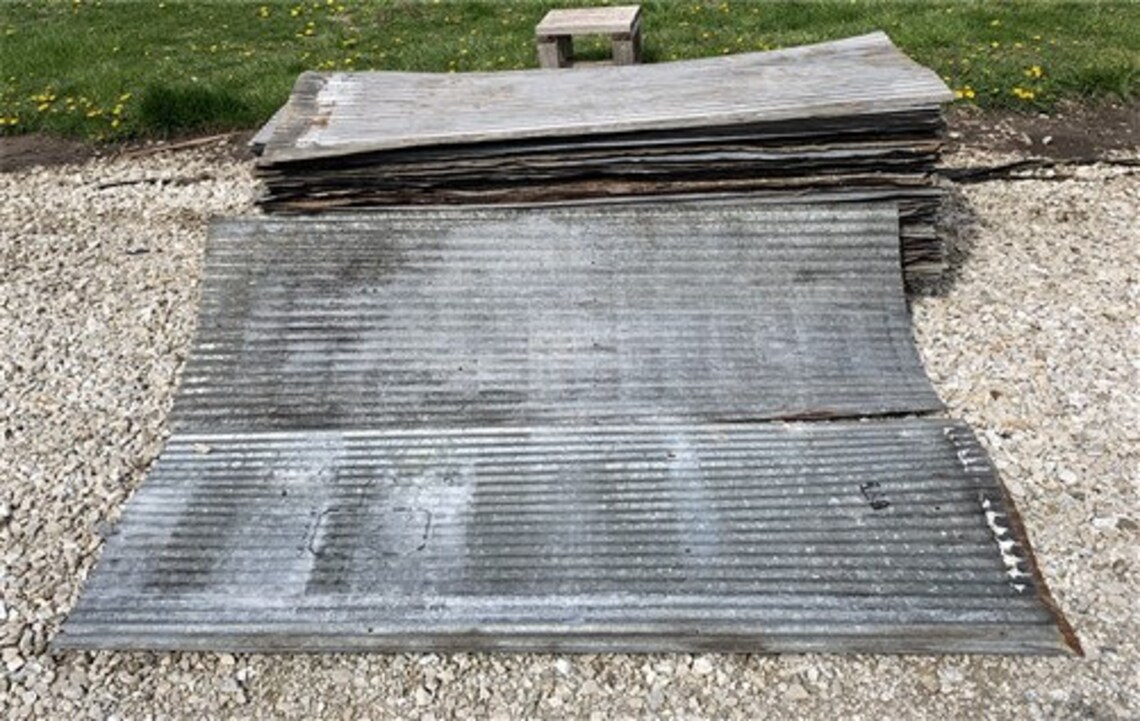 72 Sheets Barn Tin Roofing Corrugated Reclaimed Salvage | Etsy