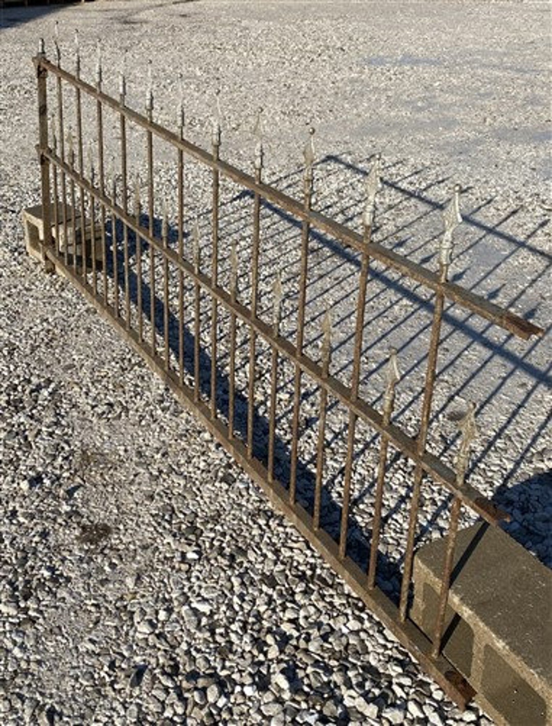 Wrought Iron Fence Panel, Architectural Salvage Grate, Garden Art ...