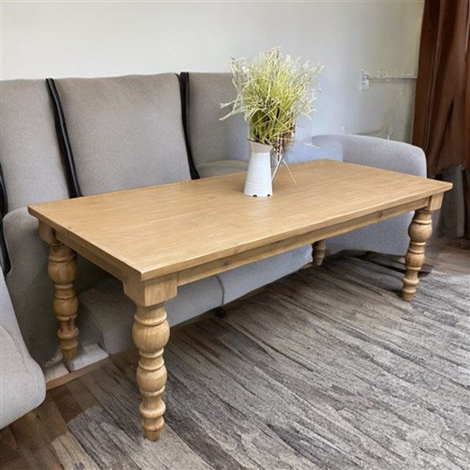 7' Harvest Table, Dining Table, Farmhouse Table, Kitchen Island ...