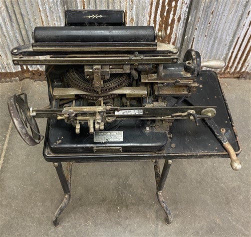 Adressograph Hand Operated Graphotype, Vintage Multigraph, Dog Tag ...