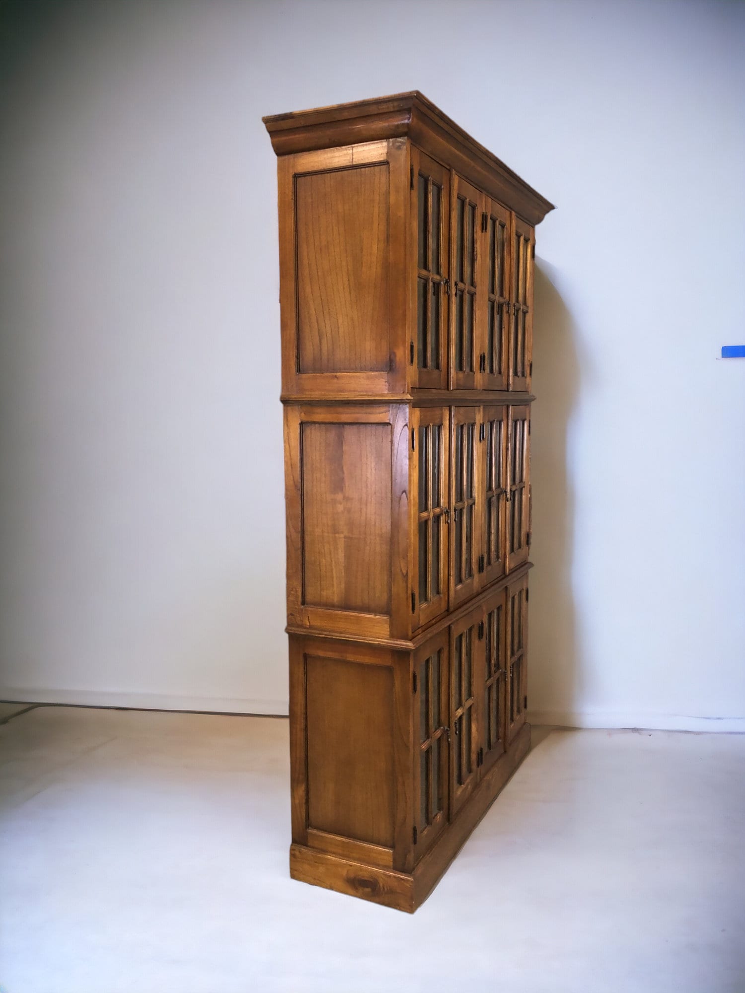 4'10" Triple Stack Cabinet, Walnut Kitchen Cabinet, Bookcase, Kitchen ...