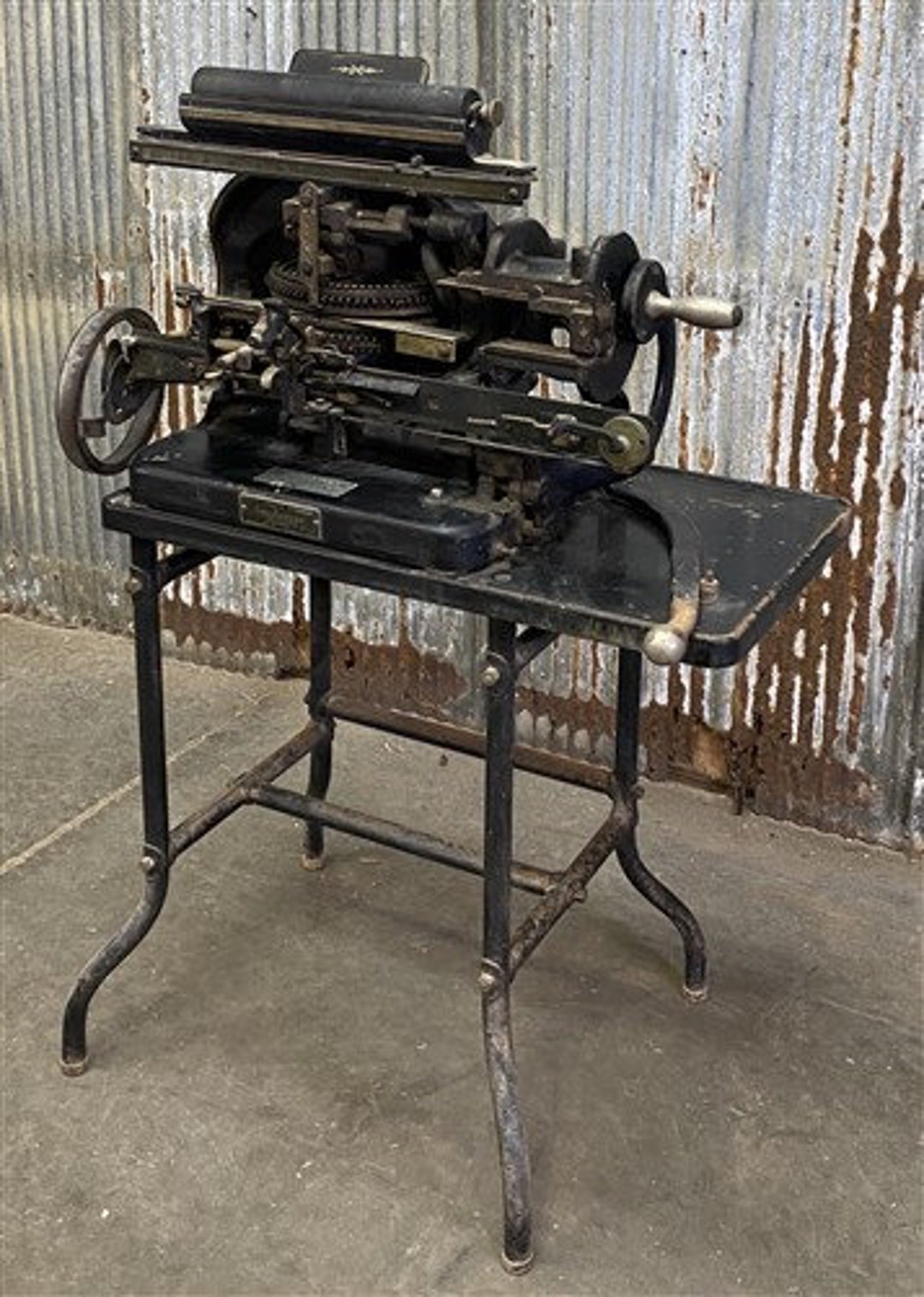 Adressograph Hand Operated Graphotype, Vintage Multigraph, Dog Tag ...